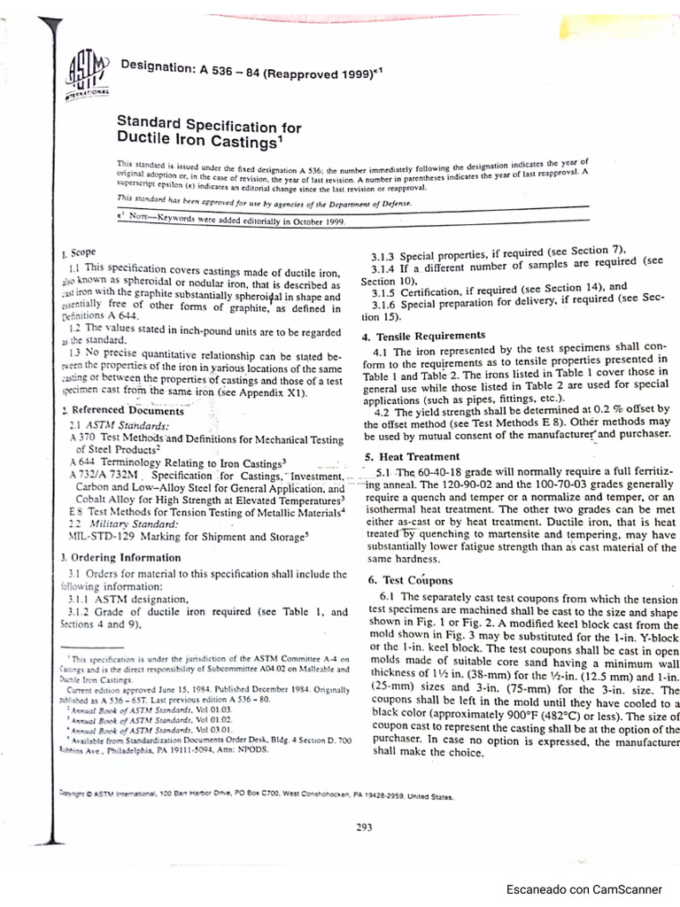 Astm A536 | PDF