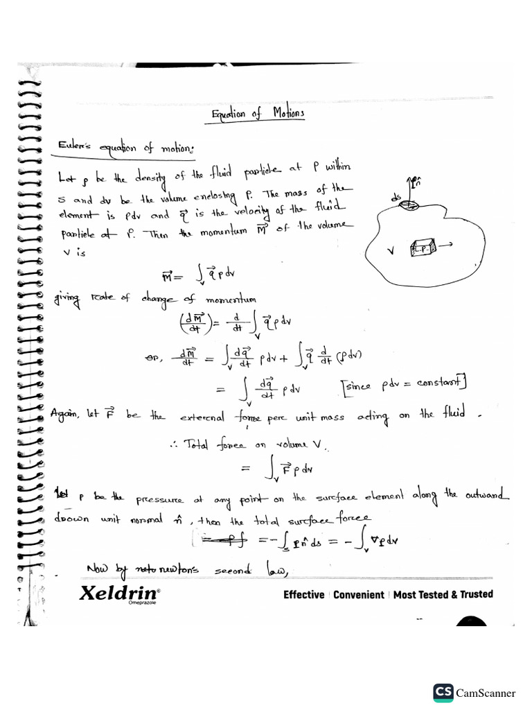 Hydrodynamics Motion pdf 2 | PDF