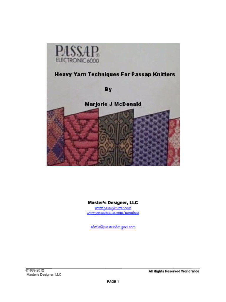 Heavy Yarn | PDF | Knitting | Yarn