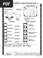 Basic Character Sheet Fillable-BECMI | PDF | Fantasy Games | Role Playing