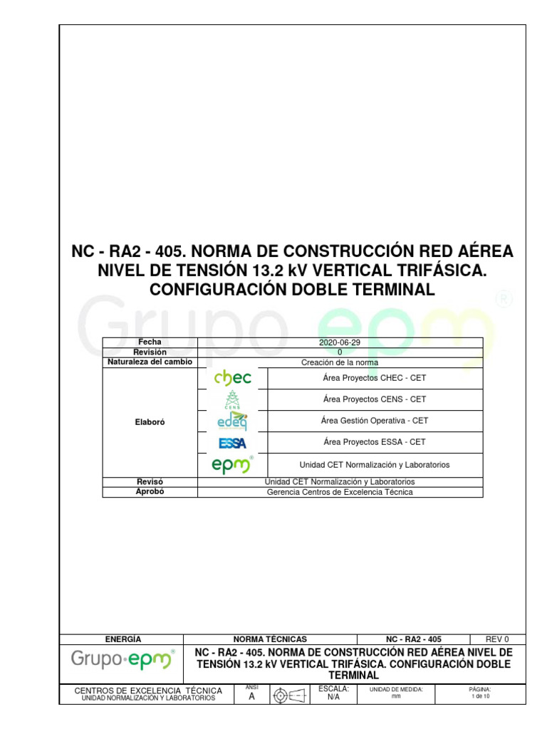 Nc Ra2 405 Configuracion Terminal Doble 3f | PDF | Aislador ...