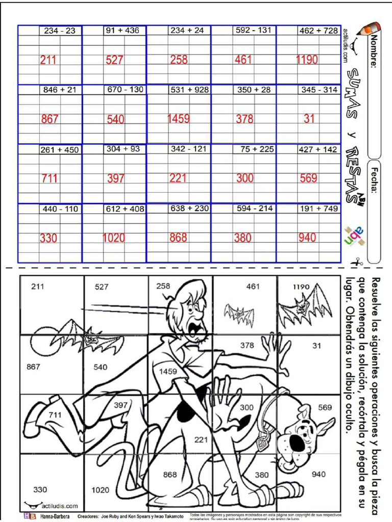 resultado de multiplicaciones en rompecabezas de SD | PDF