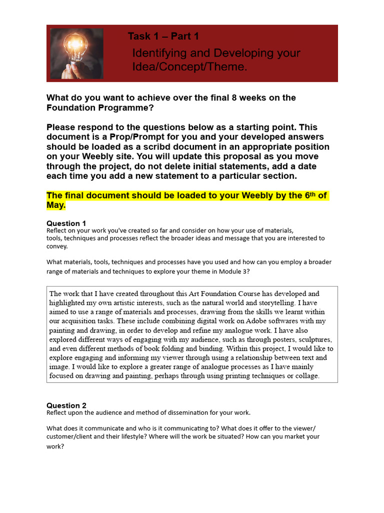 Foundation Project Proposal | PDF | Recycling | Books