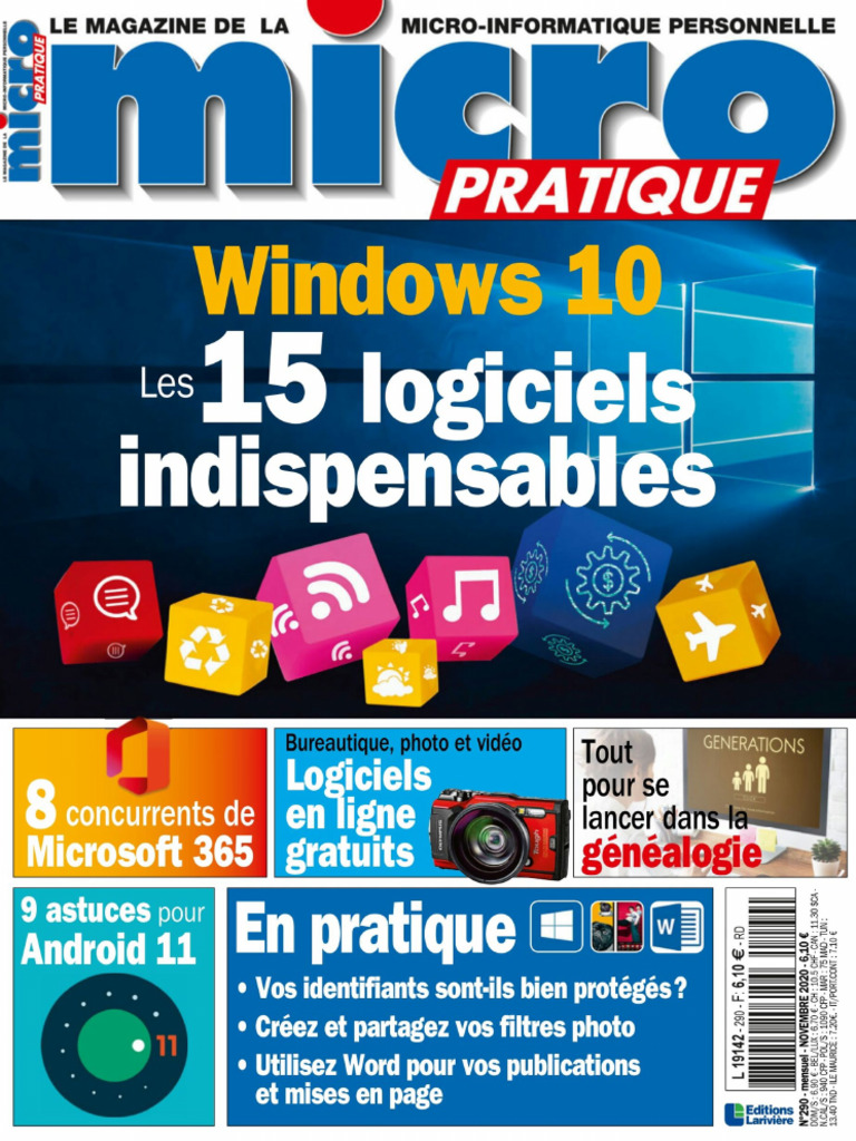 N°290 (Windows 10... Les 15 Logiciels Indispensables) | PDF