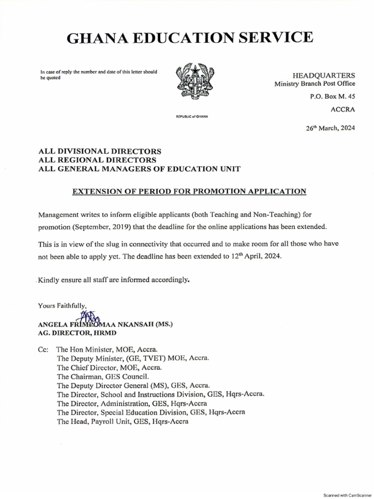 Extension of Promotion Period | PDF