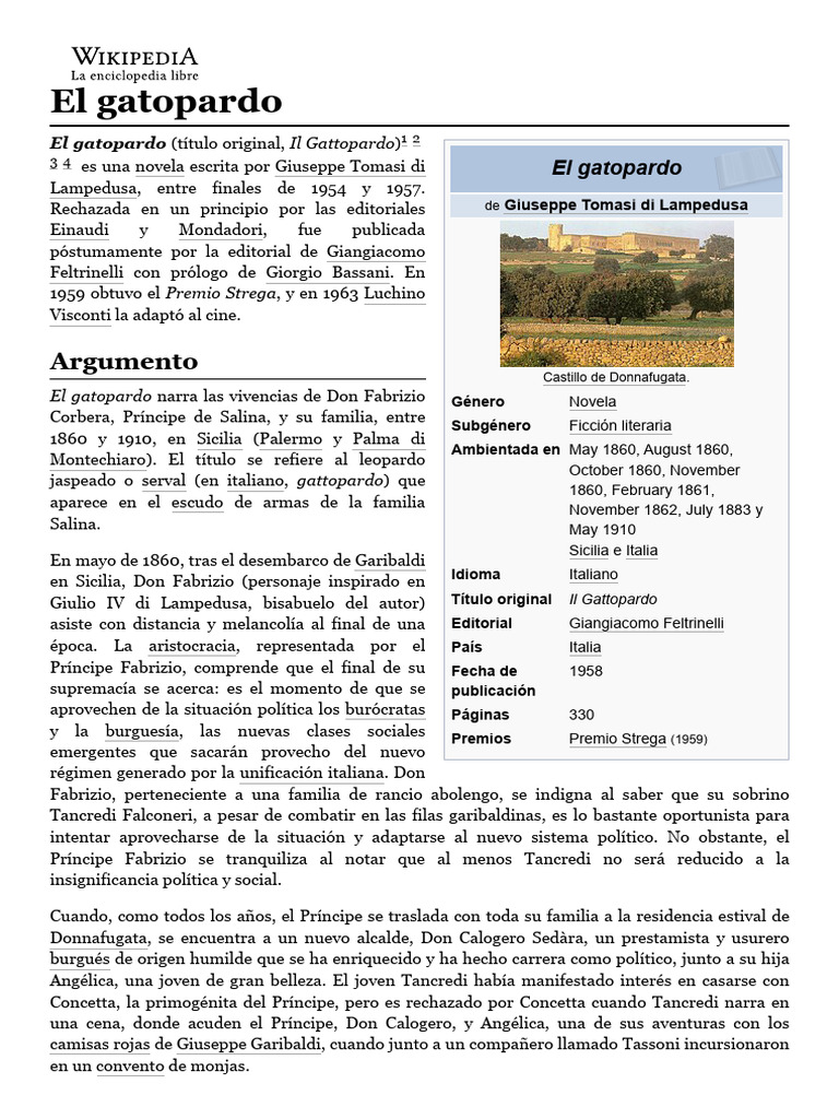 El Gatopardo | PDF
