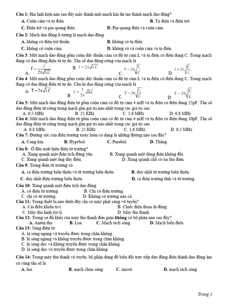Trang 1 | PDF