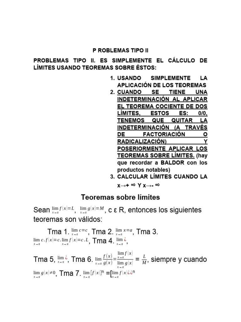 Problemas Tipo Ii | Descargar gratis PDF | Análisis matemático | Matemáticas
