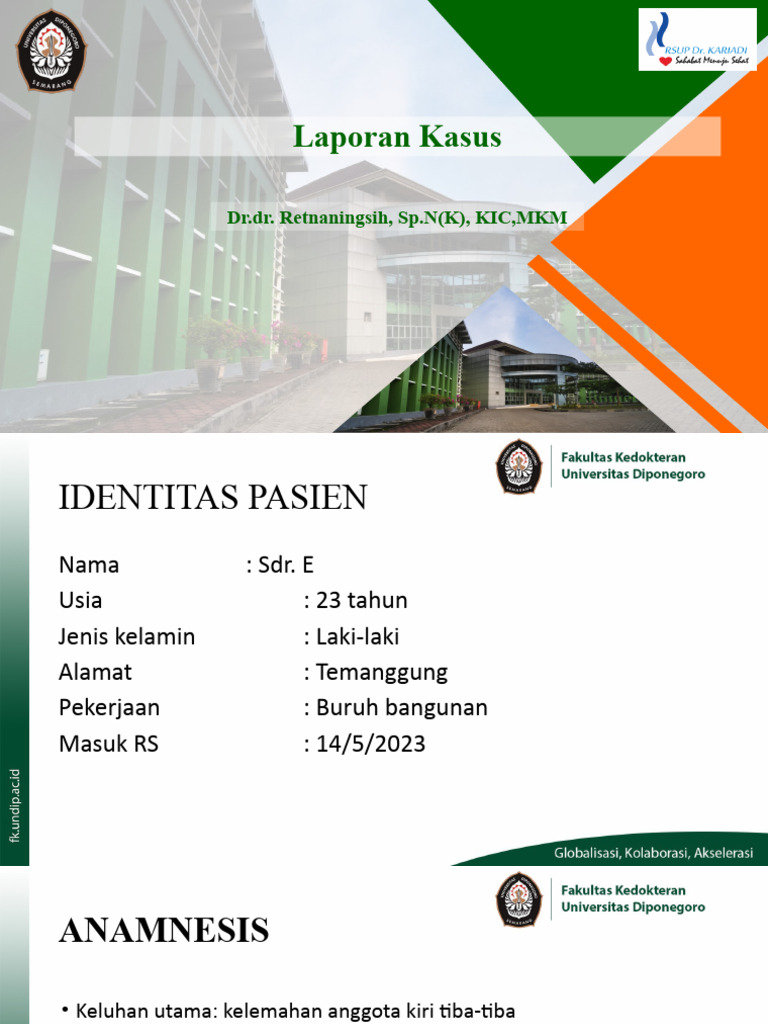 Laporan Kasus Stroke Iskemik | PDF