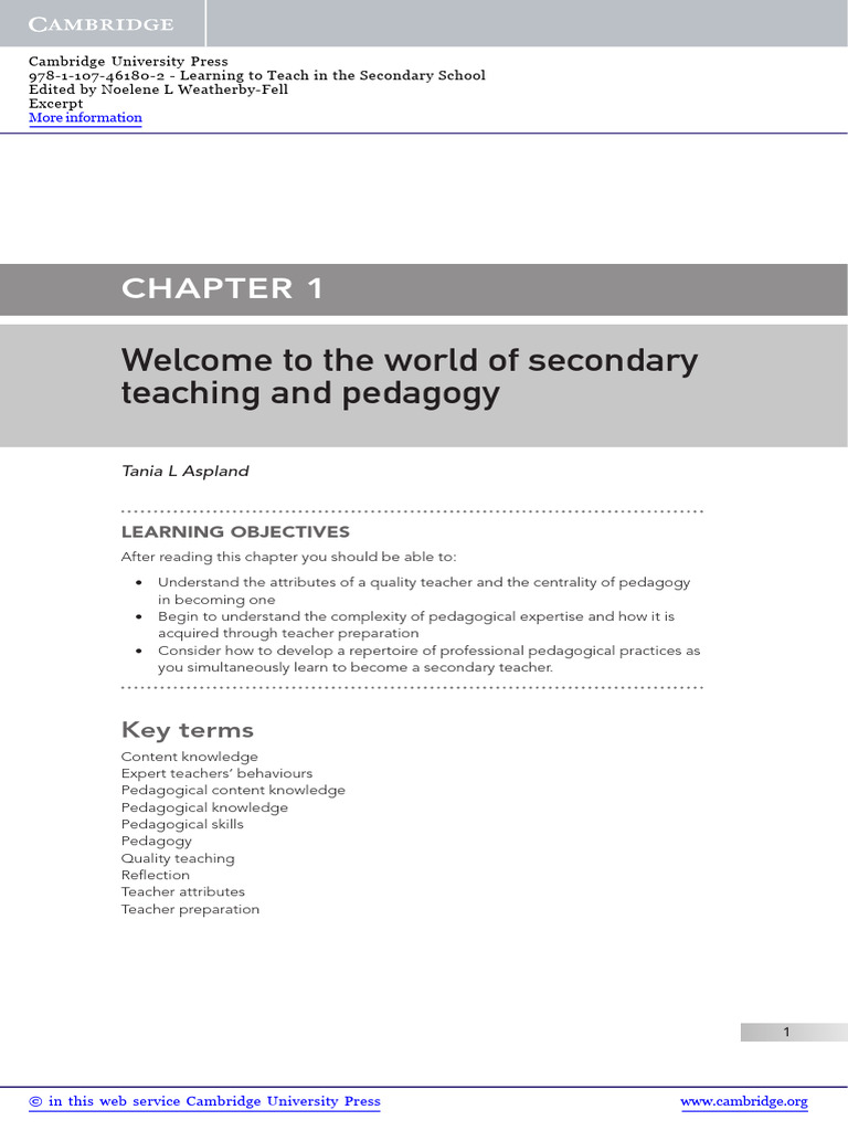 Pedagogy | Download Free PDF | Pedagogy | Teachers
