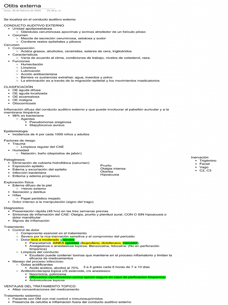 Otitis Externa | PDF