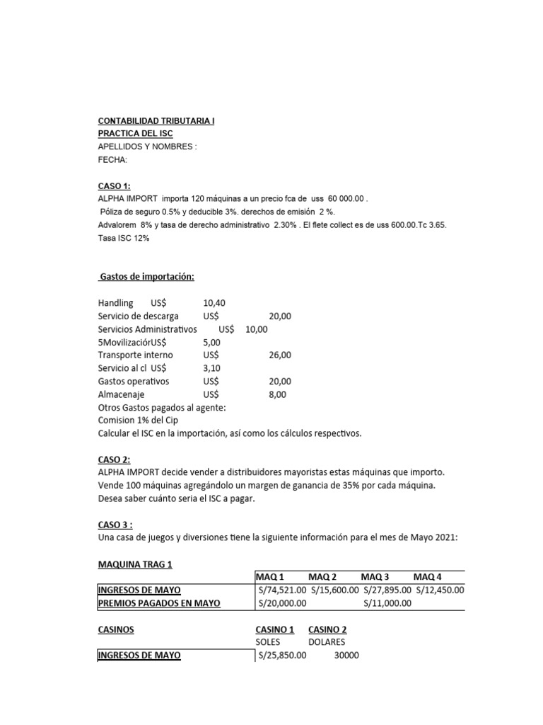 Casuistica Isc | PDF