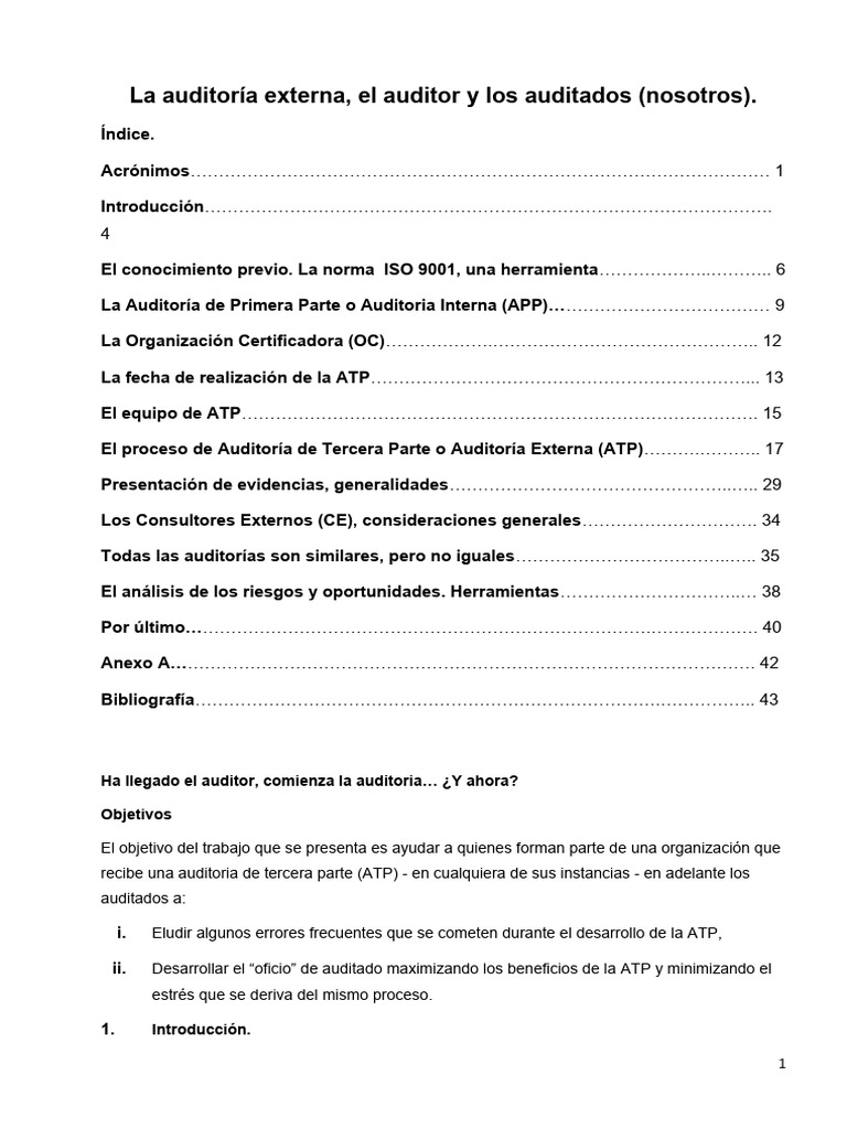 La Auditoría 3 | Descargar gratis PDF | Auditoría | Gestión de la calidad