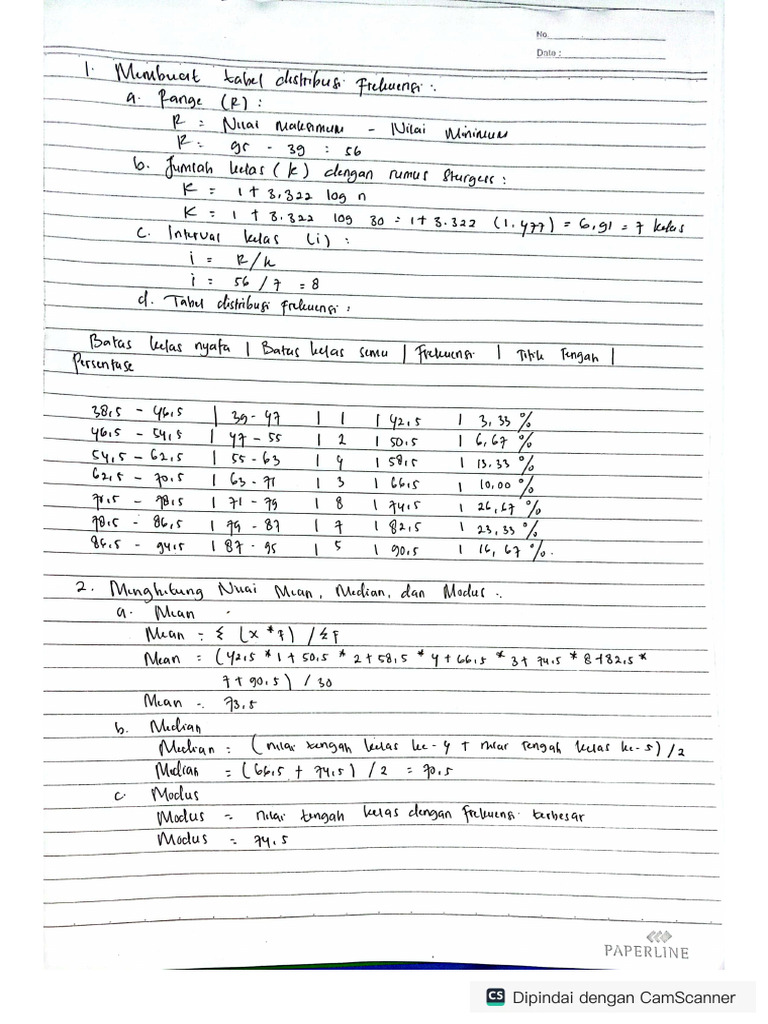 Nita Talia 049460699 Pengantar Statistik Sosial Pdf