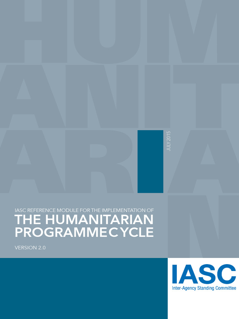 IASC Humanitarian Programme Cycle Module July 2015 | Download Free PDF ...