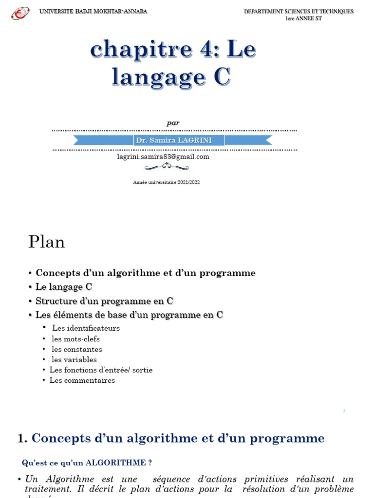 Chap 4 | PDF | C (Langage de programmation) | Programme informatique