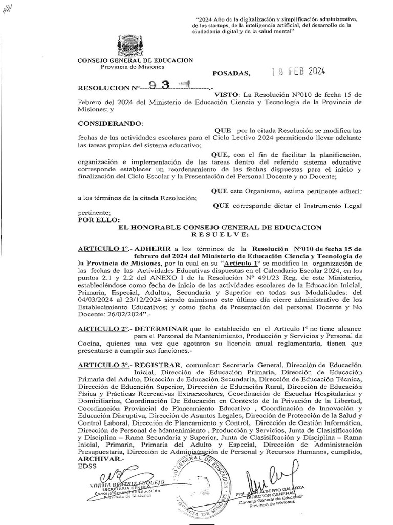 Resolucion 93 2024 | PDF