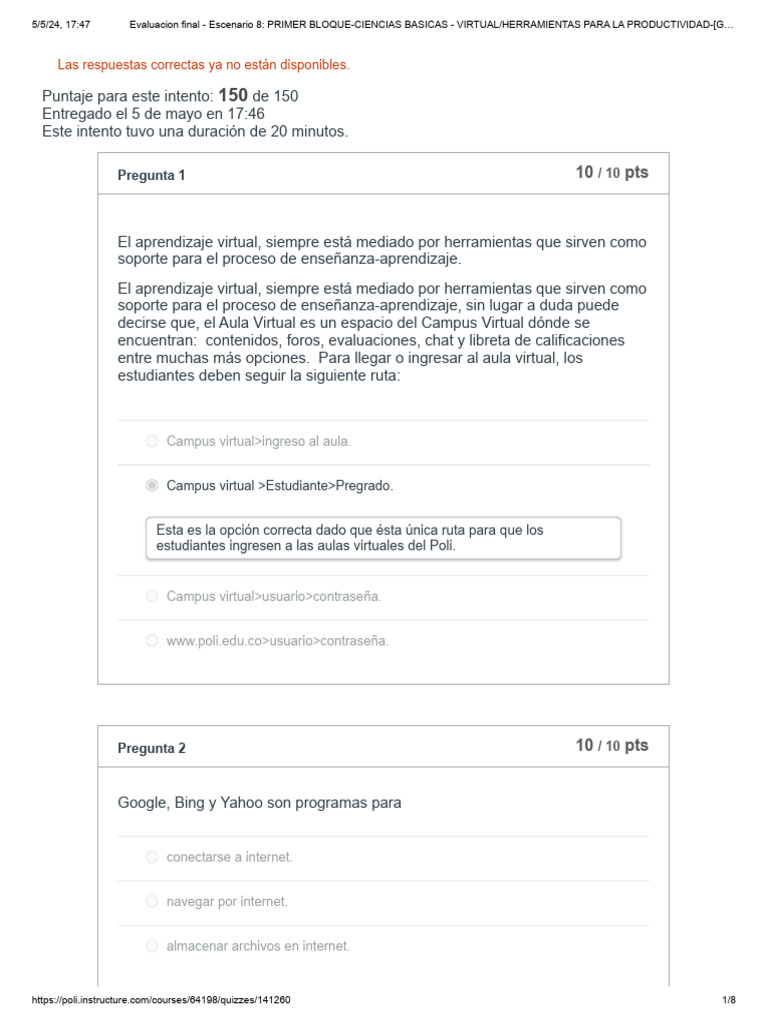 Evaluacion final - Escenario 8_ PRIMER BLOQUE-CIENCIAS BASICAS - VIRTUAL_HERRAMIENTAS PARA LA ...