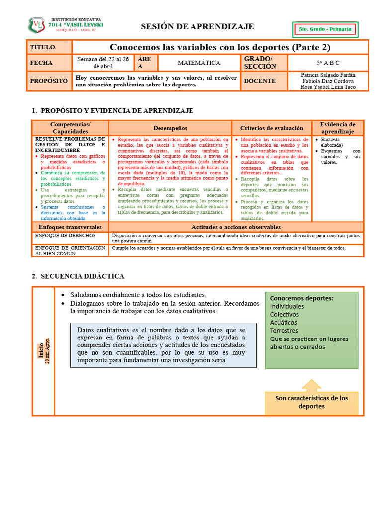 1.7.4. MATE - Conocemos Las Variables Parte 2 | PDF | Metodología de encuesta | Estadísticas