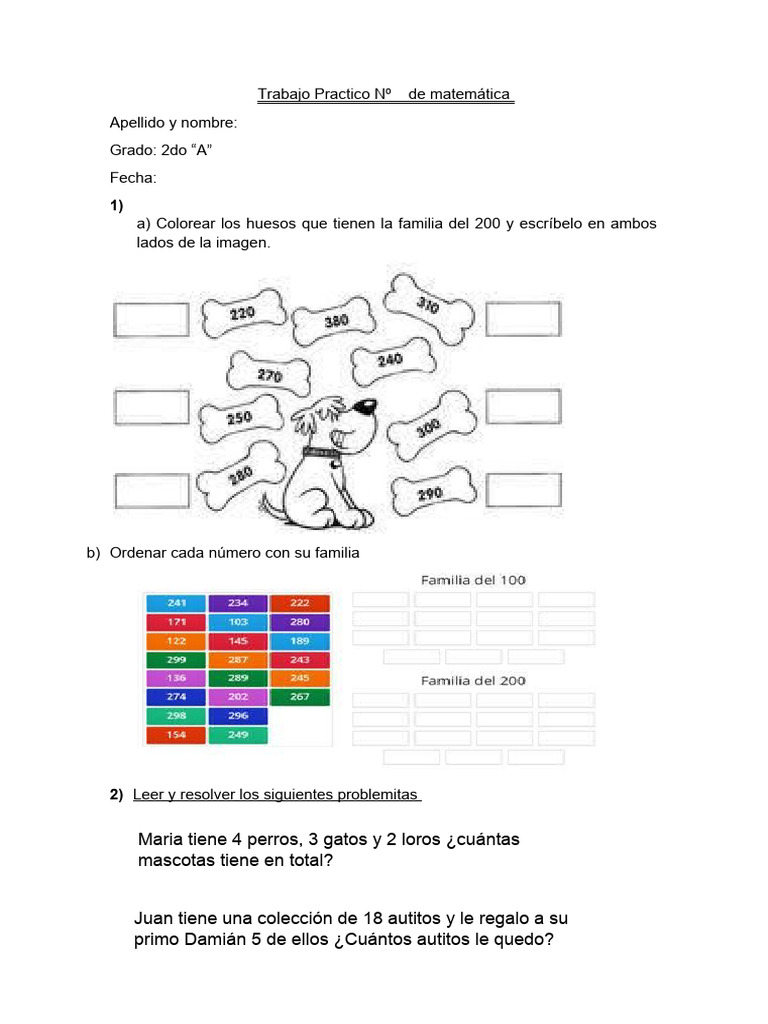 Matemáticas De 2º Grado