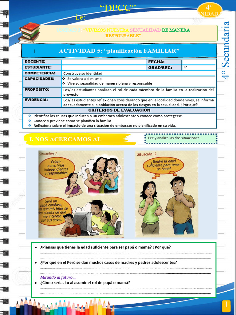 4° DPCC - Actv.05-Unid.3 2023 | PDF | Familia