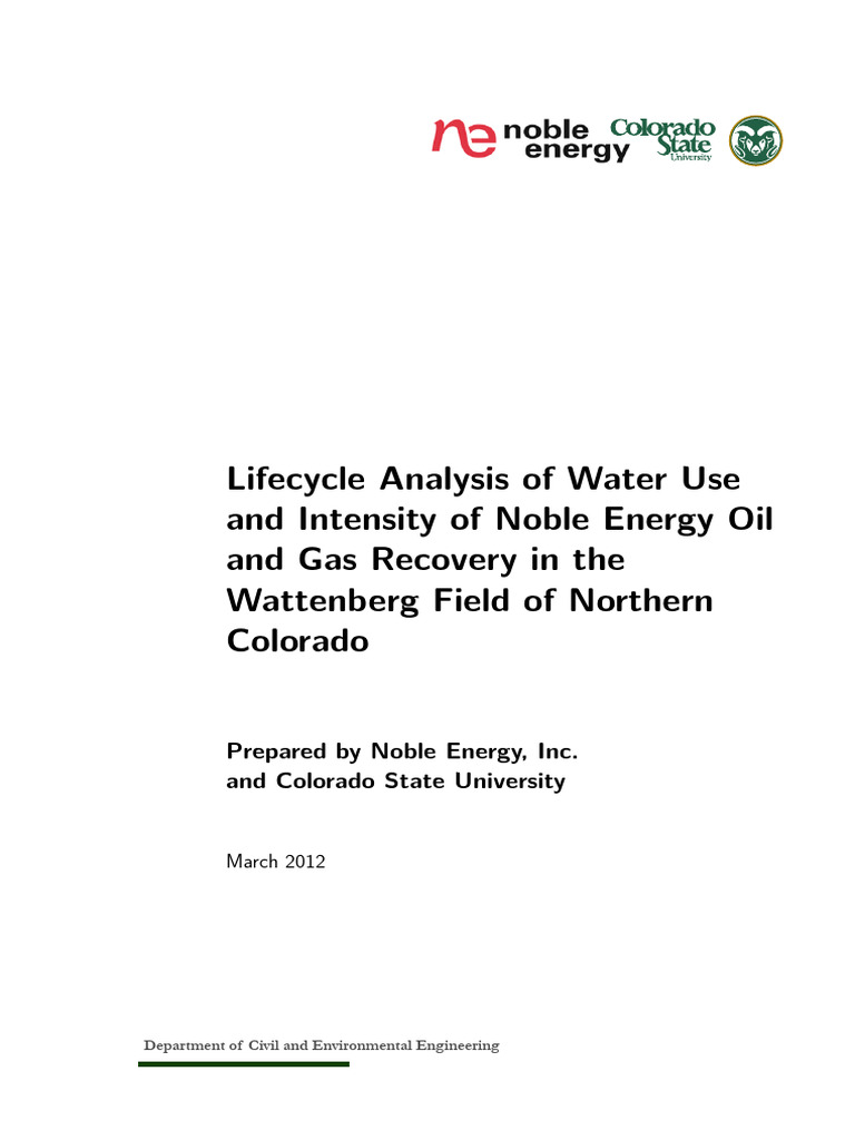 Water Intensity Report Final | Download Free PDF | Shale Gas | Life ...