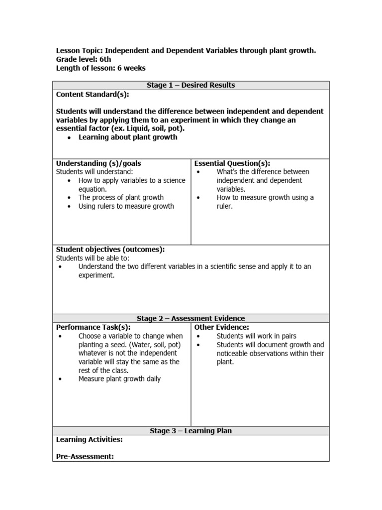 Sims - Lesson Plan 1 | Download Free PDF | Experiment | Learning
