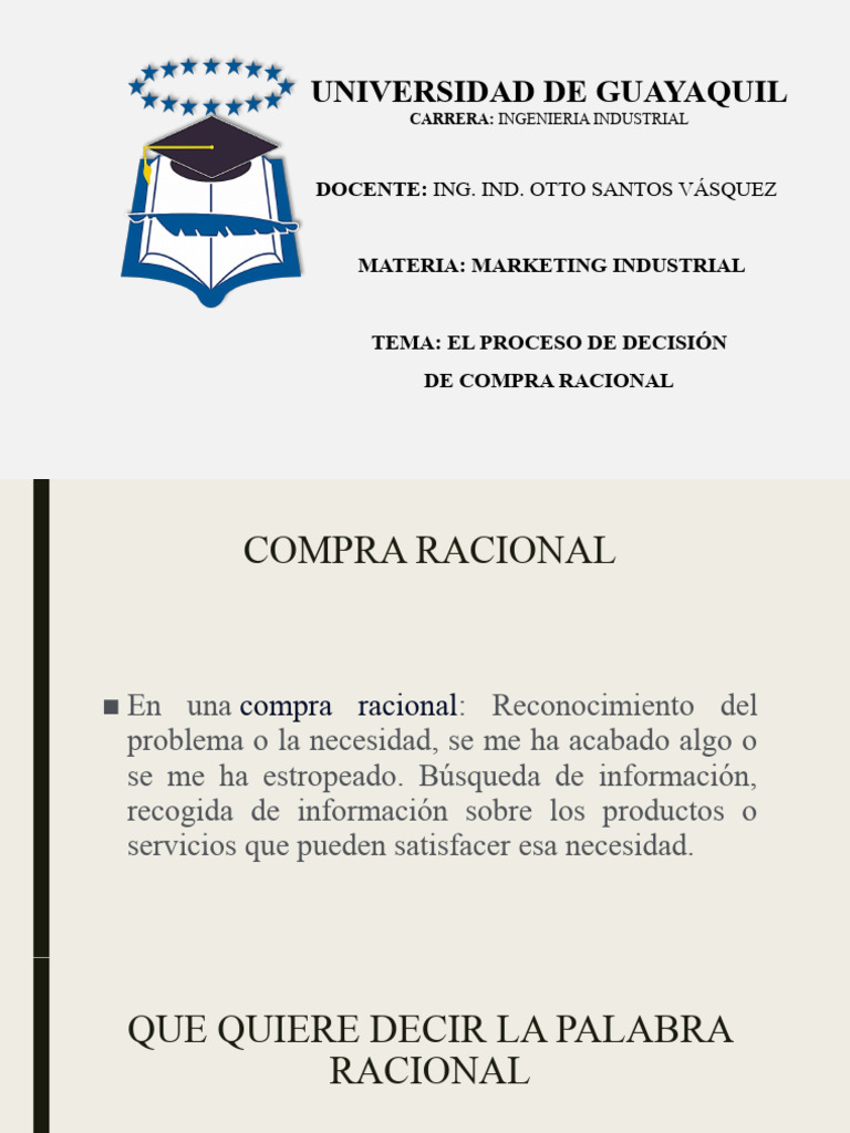 Proceso de Compra Racional | PDF