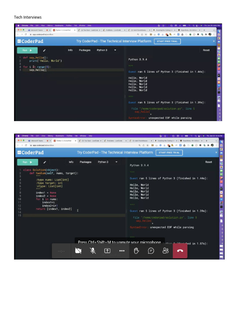 Tech Interviews Computer Pdf Computer Programming Programmer 