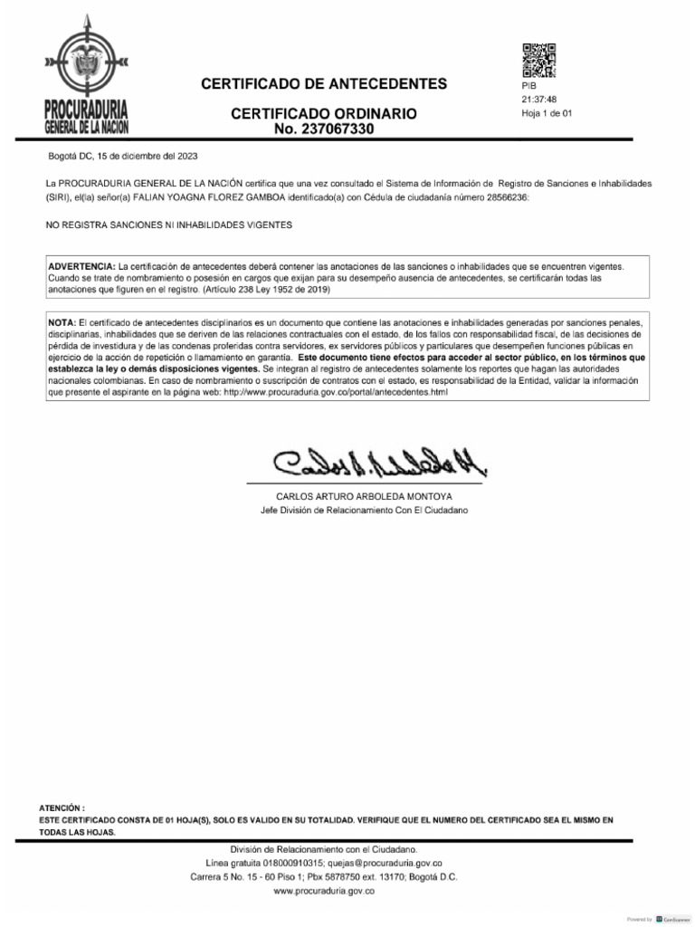Certifica Do | PDF