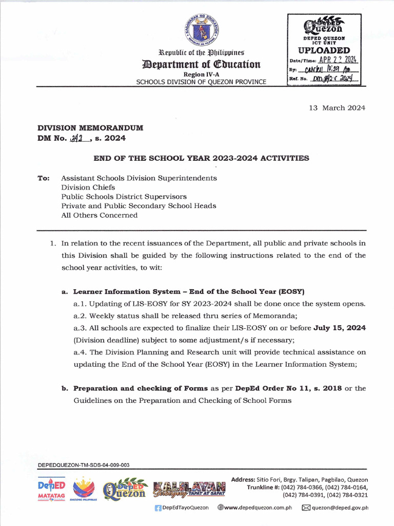 Eosy Activities | PDF