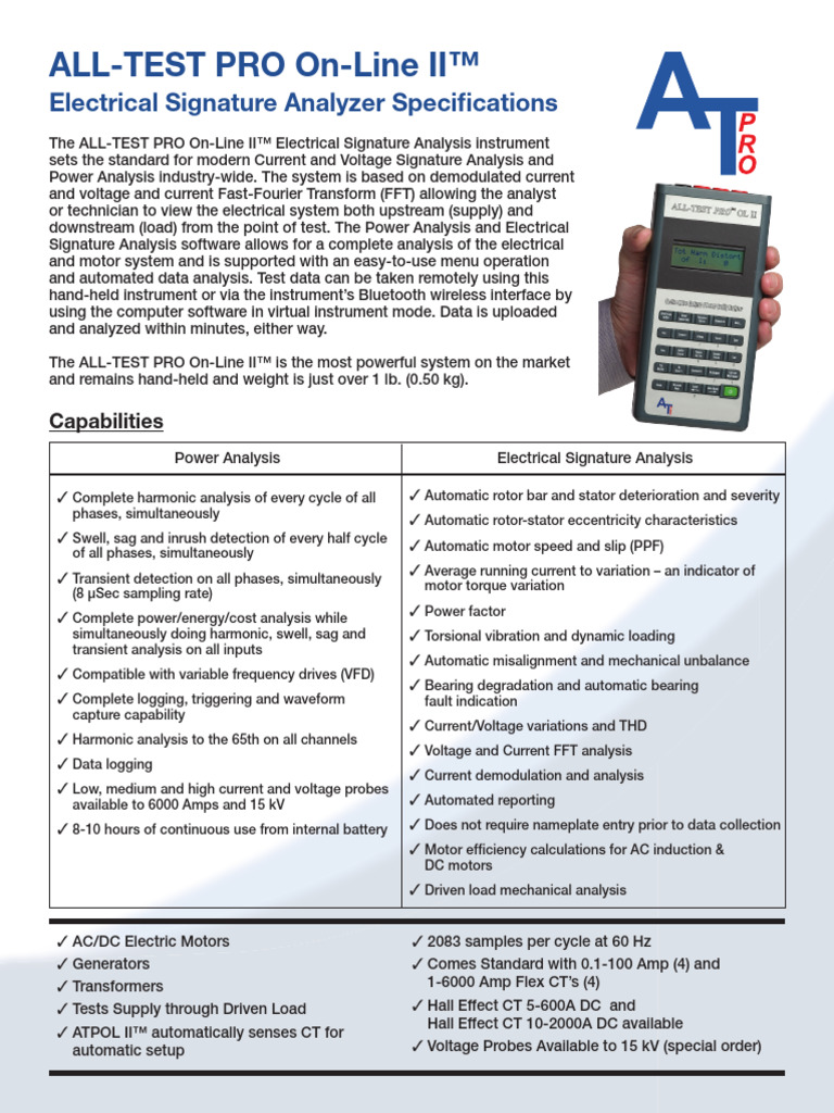 ATPOL II 1000vspec Sheet 2 | PDF | Alternating Current | Root Mean Square