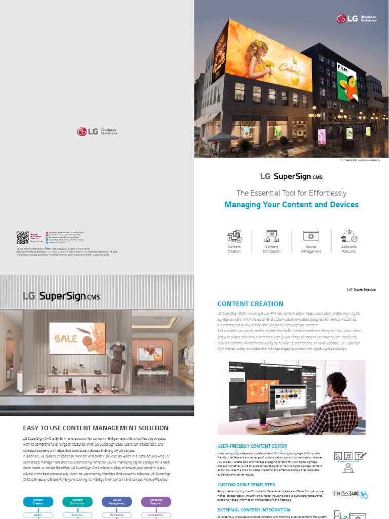 LG SuperSign CMS - Brochure (Low) - 230823 | PDF | World Wide Web ...