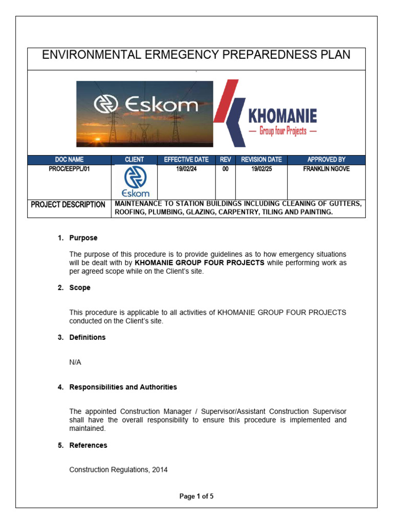 Emergency Preparedness Plan Guide | PDF | First Aid | Firefighting