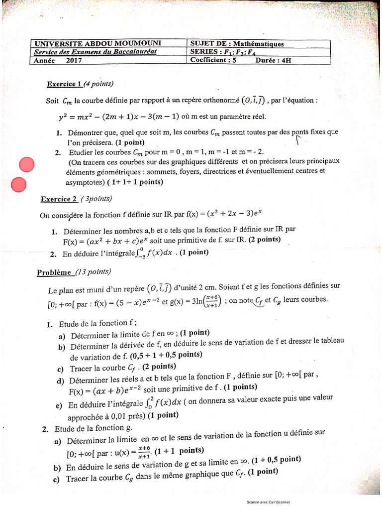 Maths BAC F3 (J-S-A) | PDF