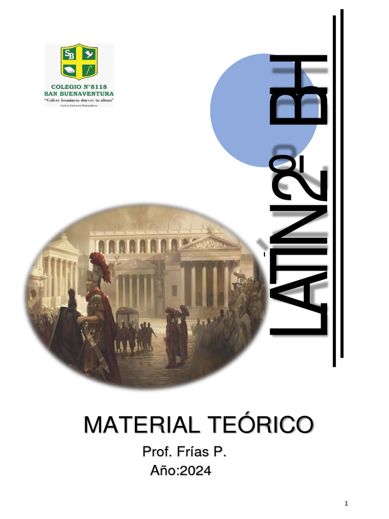 Cartilla - LATÍN 2BH - 2024 | PDF | Género gramatical | Morfología ...