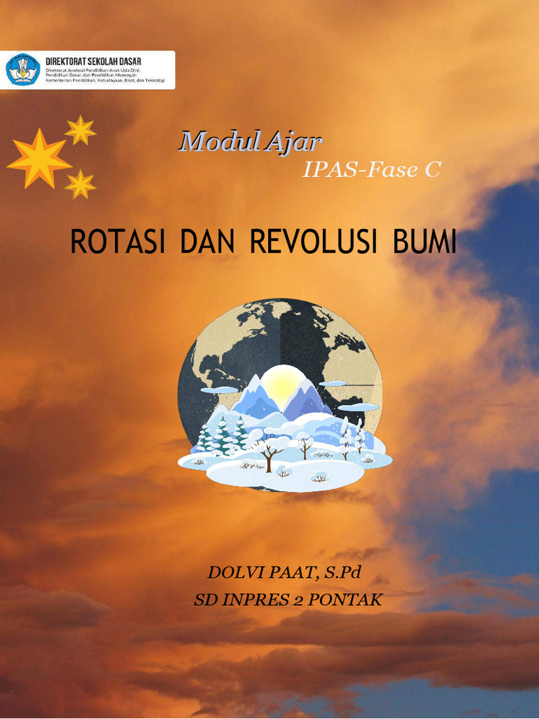 Modul Ajar Ilmu Pengetahuan Alam Dan Sosial (IPAS) - Mendemonstrasikan Rotasi Dan Revolusi Bumi ...