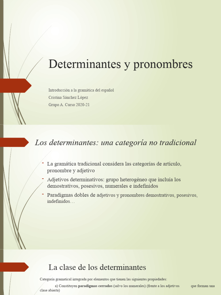 Tema 3 (3) (3) | PDF | Adjetivo | Pronombre