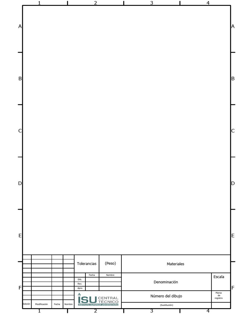 Dibujo1 Formatos (A4, A3, A2, A1 y A0) | PDF