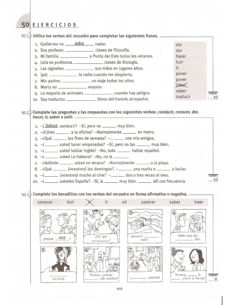 Ejercicios Presente Indicativo | PDF
