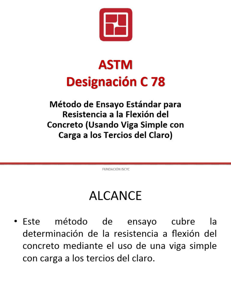 Resistencia a la Flexión del Concreto ASTM C78 | PDF | Hormigón | Viga ...