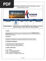 Process Flow Chart For Non-Conforming Materials | PDF