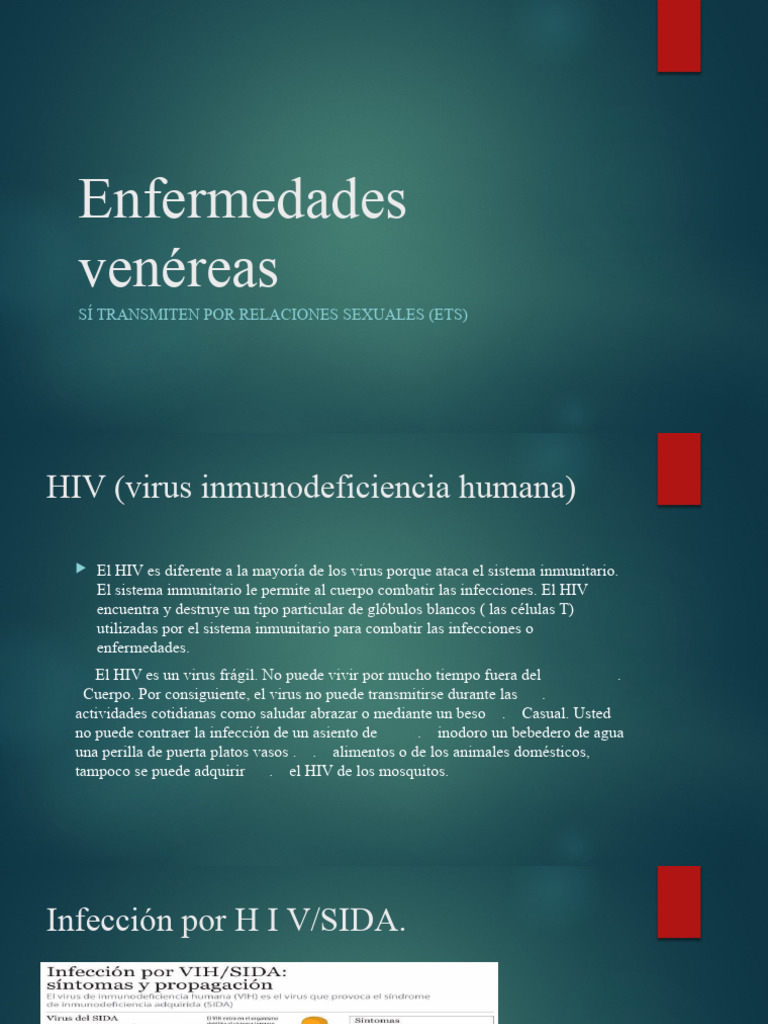 Comparto 'Enfermedades Venéreas (4) ' Contigo | PDF | VIH / SIDA | Infección transmitida sexualmente