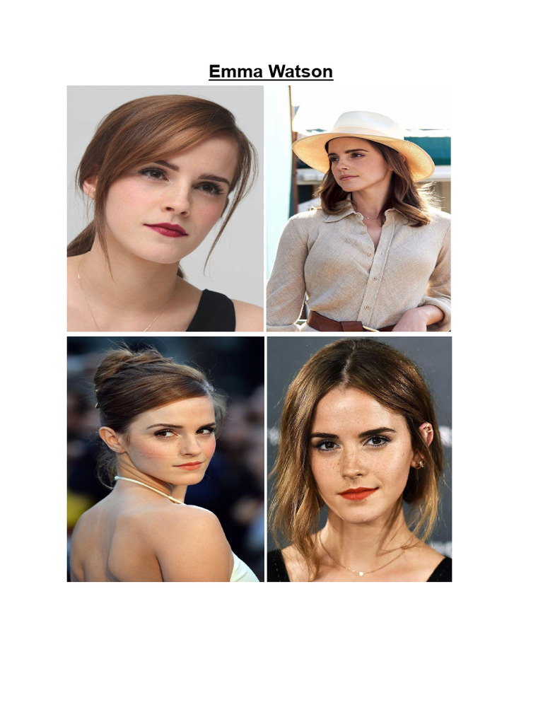 Emma Watson Informacion | PDF