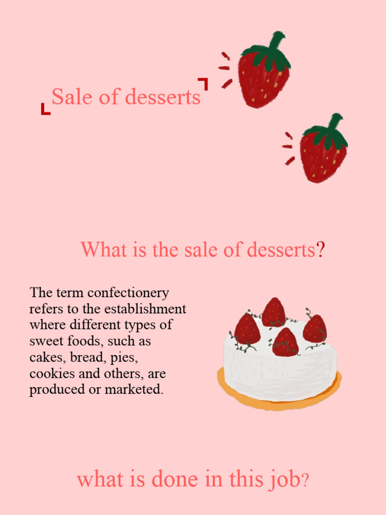 Dessert Sales and Benefits Guide | PDF