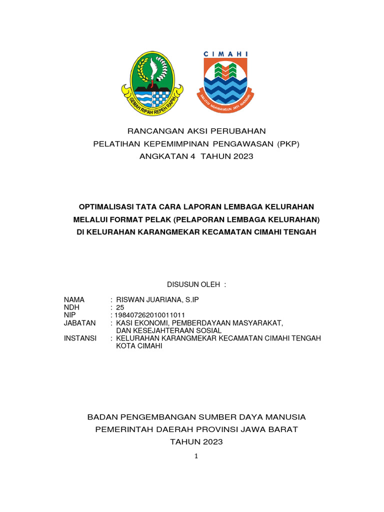 Seminar RAP - RISWAN JUARIANA - NDH 25 - PKP4 | PDF | Karier & Perkembangan