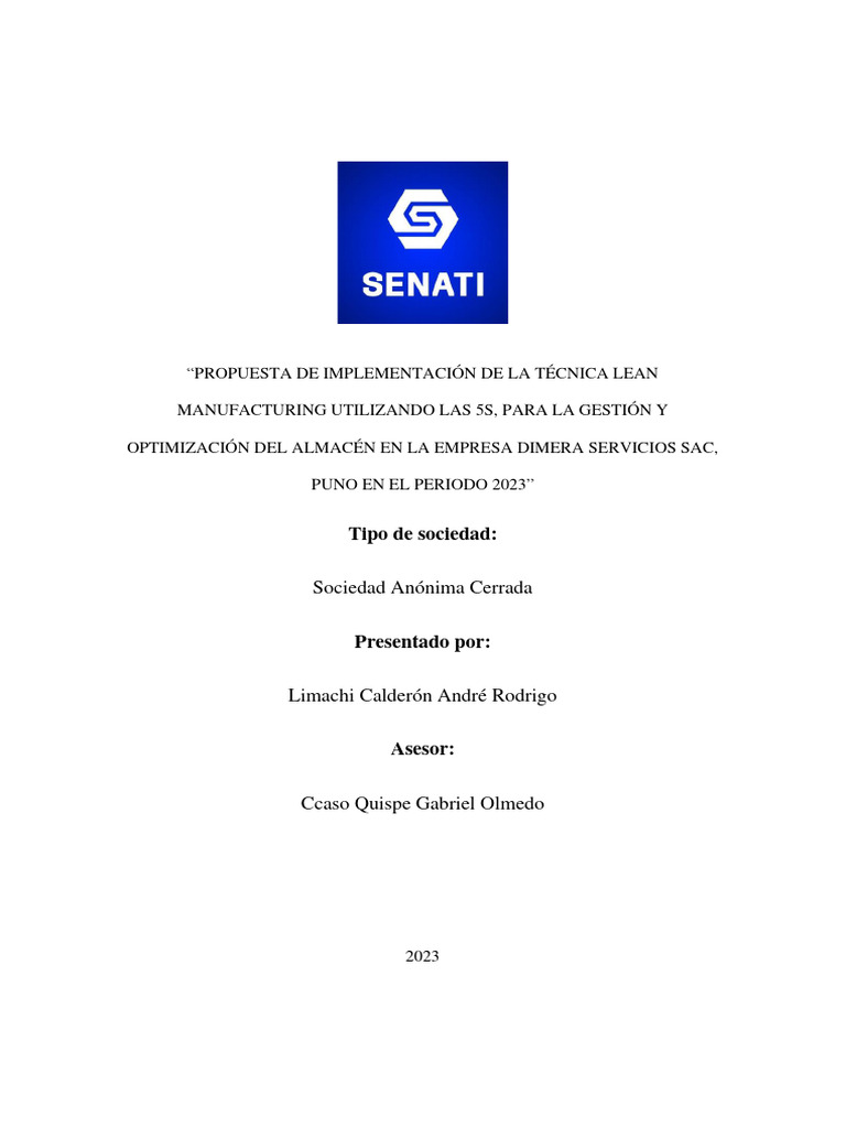 Implementación Lean 5S en Almacén | PDF | Business | Lean Manufacturing