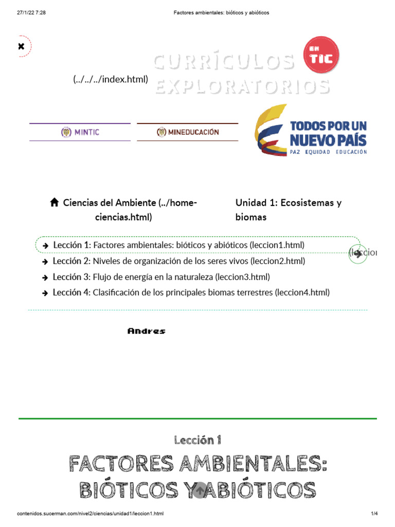 Factores Ambientales - Bióticos y Abióticos | PDF | Entorno natural | Suelo