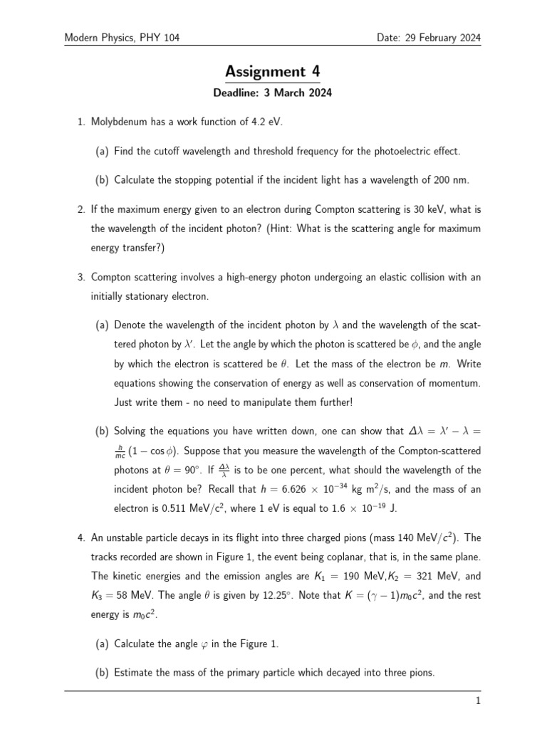 Modern Physics | Download Free PDF | Electronvolt | Electron
