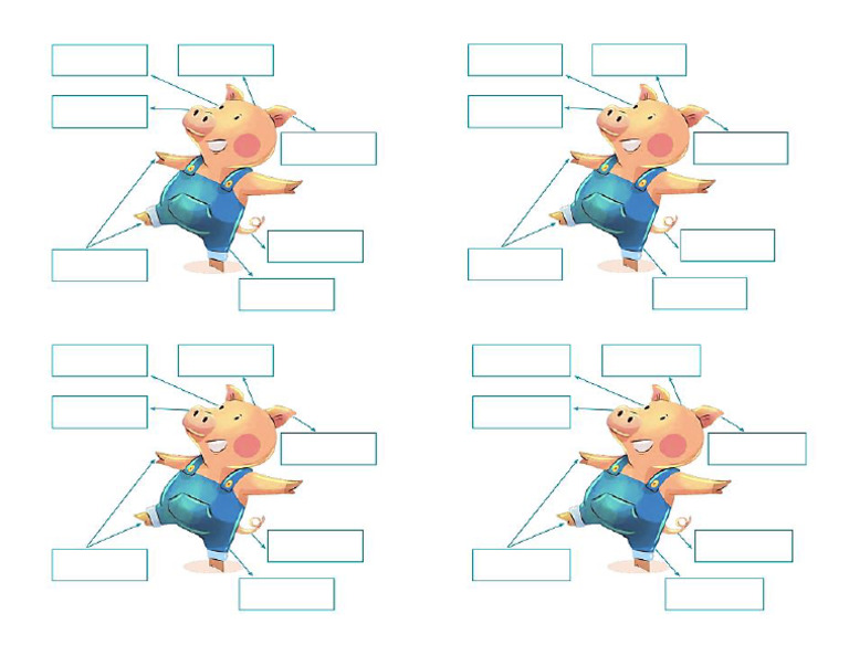 Partes Del Cuerpo Chanchitos | PDF